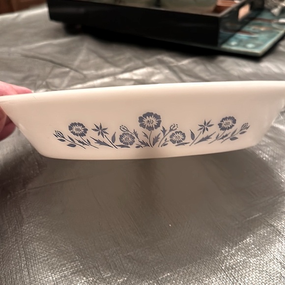 Corningware | Kitchen | Vintage White Milk Glass Split Serving Dish ...
